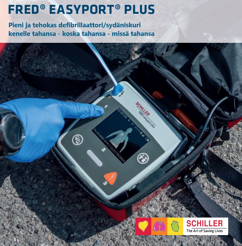 DEFIBRILLAATTORI FRED easyport plus - AED FIRST/puoliautomaattinen ...